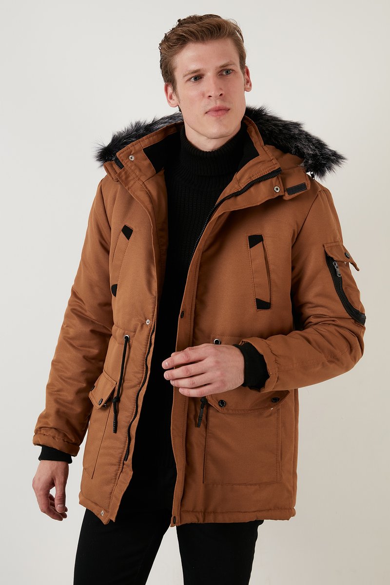 Buratti SLIM FIT - Wintermantel - snuff colored/hellbraun - Zalando.at
