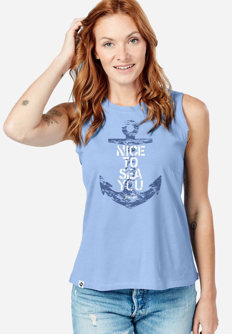Lexi&Bö NICE TO SEA YOU - Top - blue bonnet/hellblau - Zalando.de