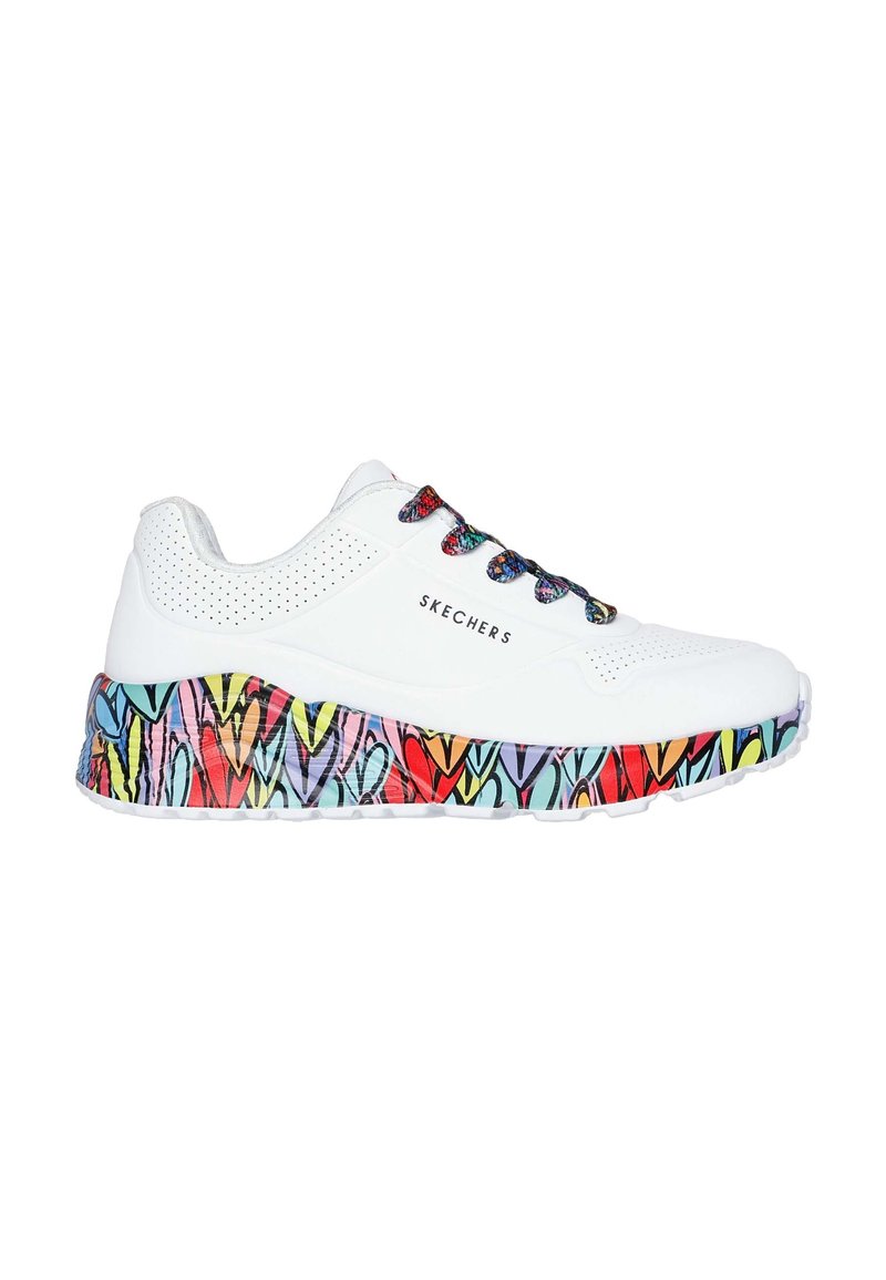 Skechers UNO LITE-SUBTLE LOVE - Sneaker low - blanc multi/weiß - Zalando