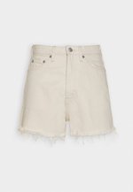 Weekday ROWE - Shorts vaqueros - ecru/white/blanco - Zalando.es