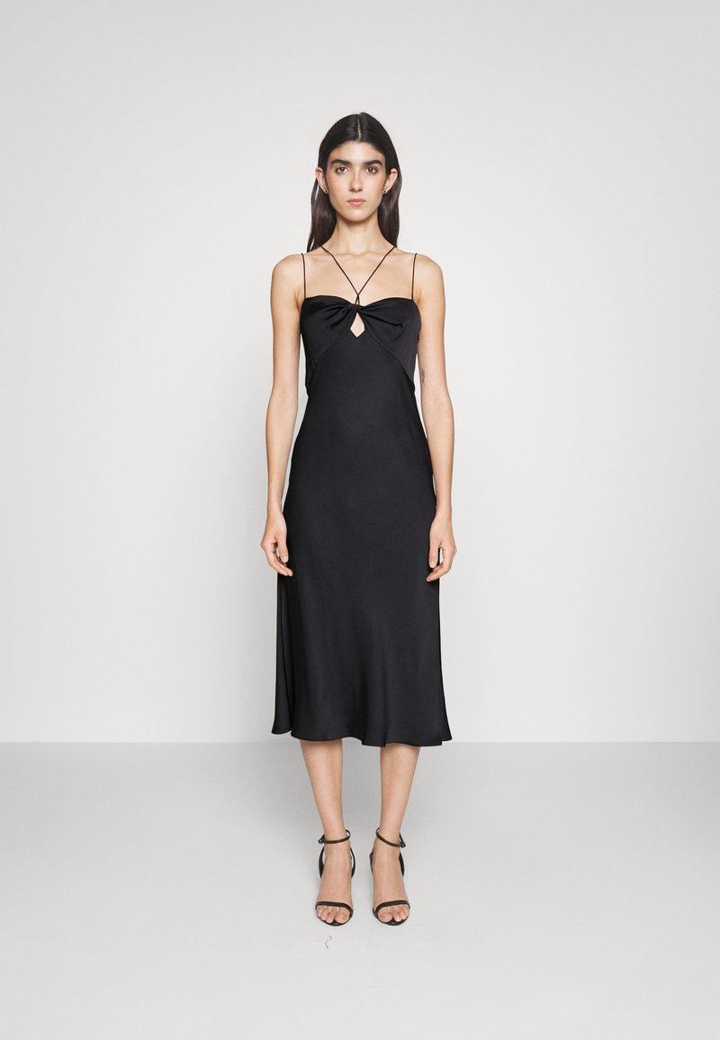 Calvin Klein Micro Strap Twist Slip Dress Cocktailkleid Festliches
