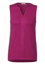 Cecil MIT ELASTIKSAUM - Top - pink/rosa meliert - Zalando.de