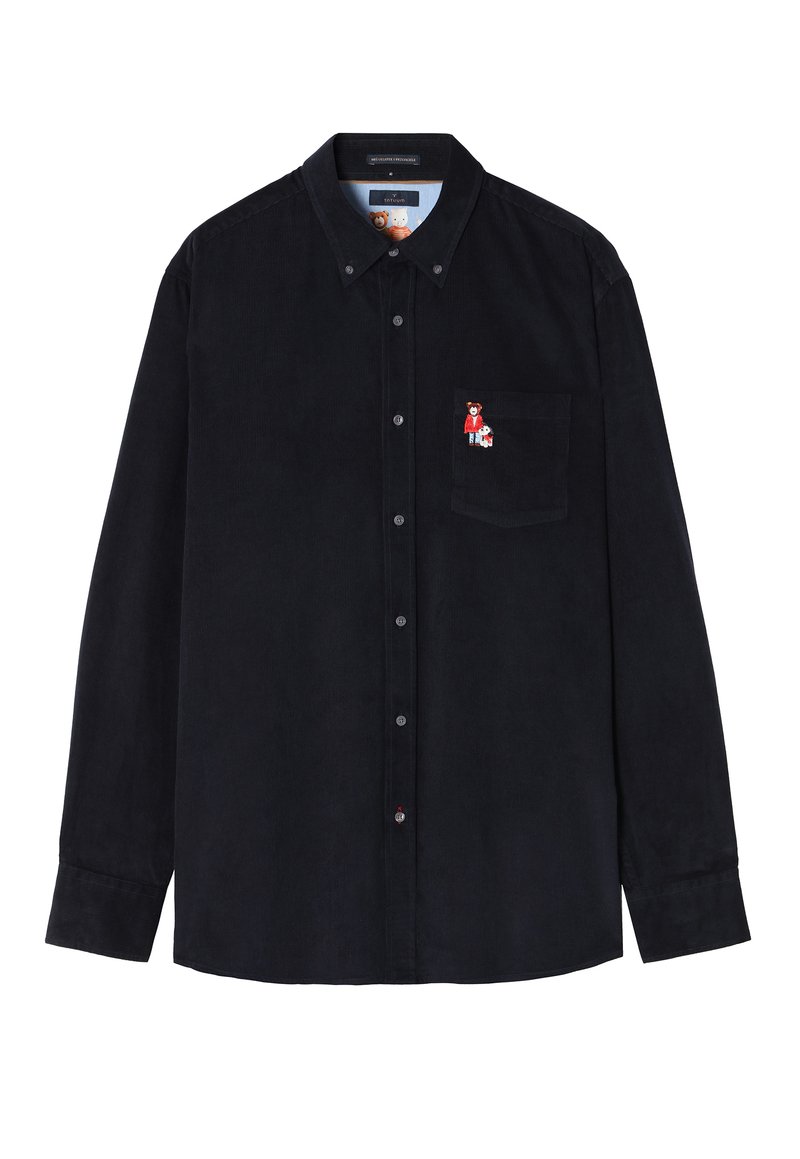 TATUUM CHARLES CLASSIC - Camicia - dark navy/blu scuro screziato ...
