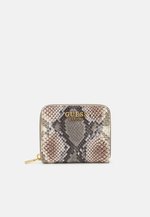 Guess LAUREL SMALL ZIP AROUND - Portefeuille - natural multi/beige ...