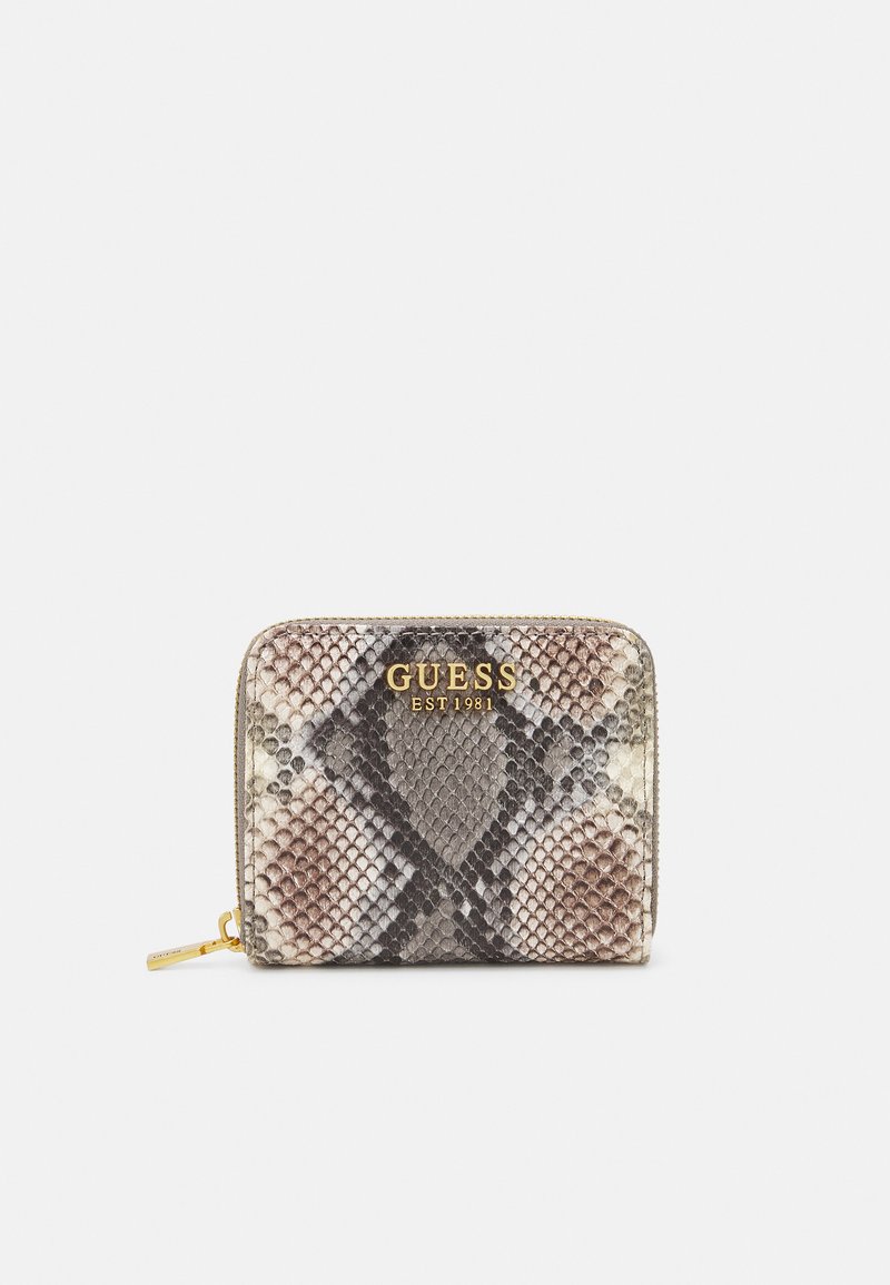 Guess LAUREL SMALL ZIP AROUND - Wallet - natural multi/beige - Zalando ...
