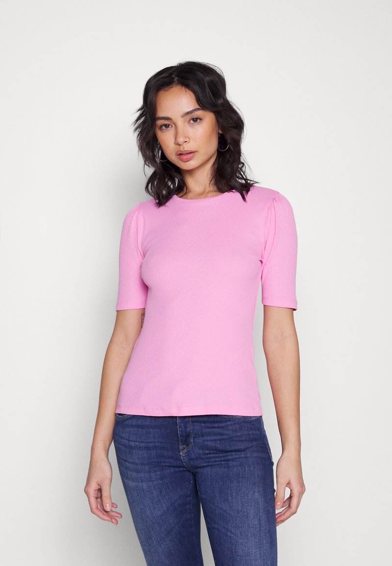Pieces Petite PCRUKA PUFF - T-Shirt basic - begonia pink/pink - Zalando.at