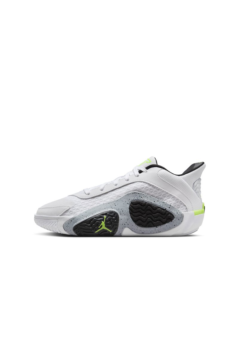 Jordan TATUM 2 - Koripallokengät - white black wolf grey electric green/valkoinen - Zalando.fi