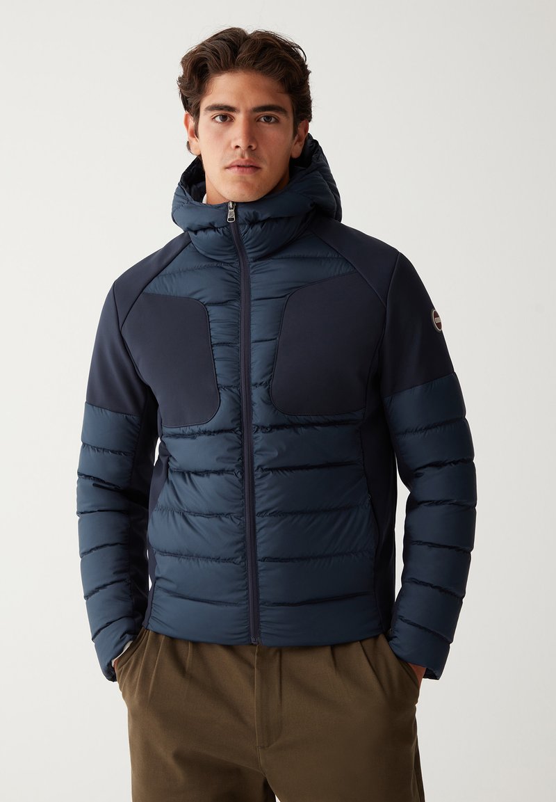 Colmar Originals WITH FIXED HOOD IN DOUBLE FABRIC - Down jacket - blue ...