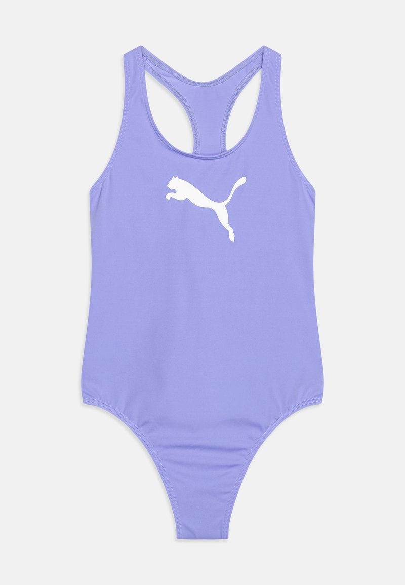 Puma SWIM GIRLS RACERBACK SWIMSUIT - Plavky - elektro purple/fialová ...