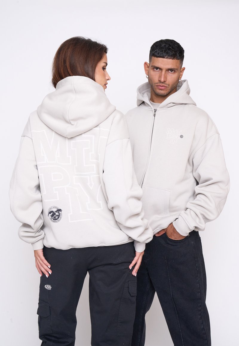 Multiply Apparel LIBRARY - Sweatjacke - dove/weiß - Zalando