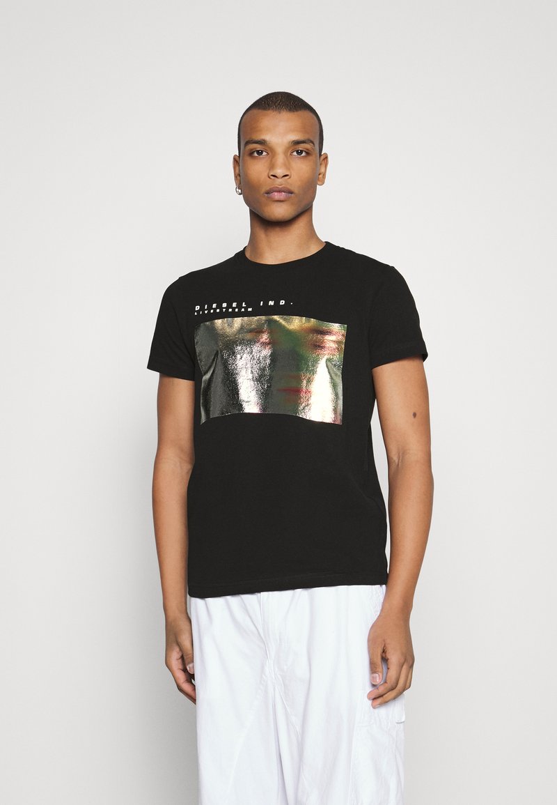 Diesel DIEGOR UNISEX - T-shirt med print - black/svart - Zalando.se
