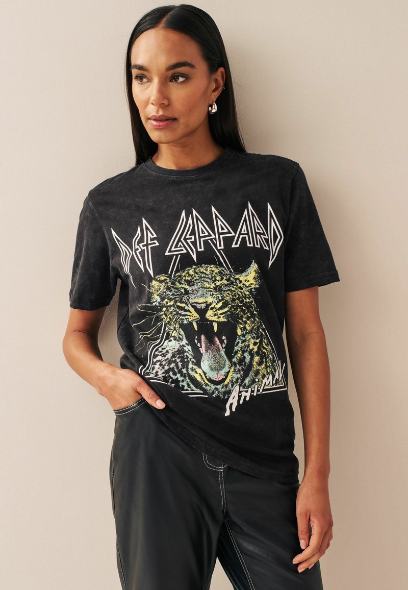 Next BAND - T-shirts print - washed charcoal grey/sort - Zalando.dk