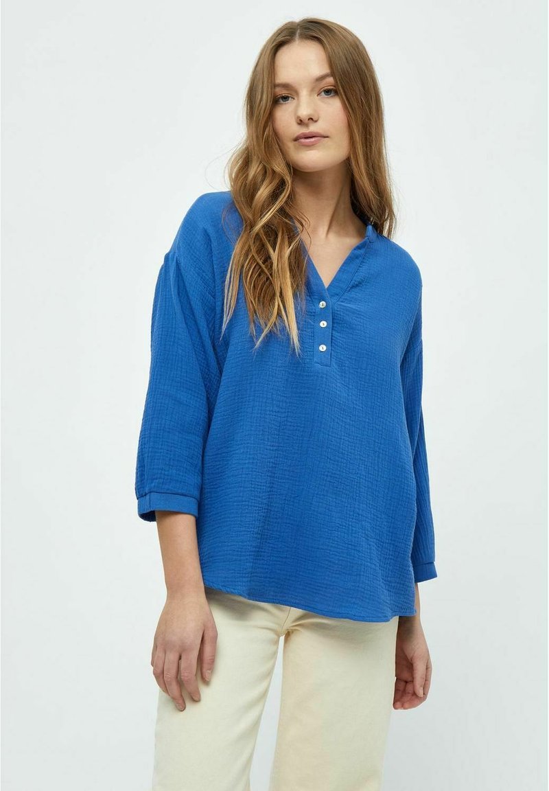 Minus MIHEMMA 3/4 SLEEVE BLOUSE 1 - Blusa - regatta blue/azul - Zalando.es