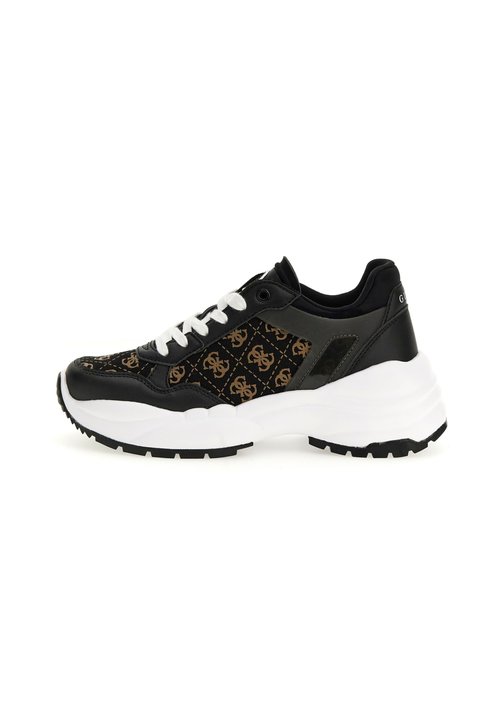 Guess BELLUNA - Matalavartiset tennarit - schwarz/musta - Zalando.fi