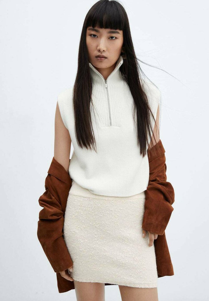 Mango MARGE - Minifalda - ecru/beige - Zalando.es