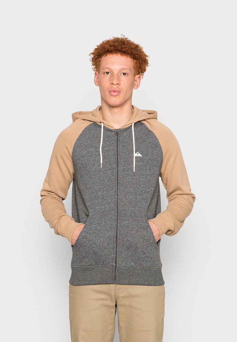 Quiksilver ESSENTIALS ZIP RAGLAN - Sweatjacke - tannin/tan - Zalando.ch