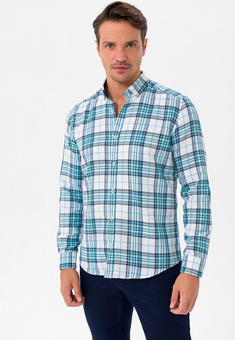Felix Hardy PLAID REGULAR FIT - Skjorter - blue/blå - Zalando.dk