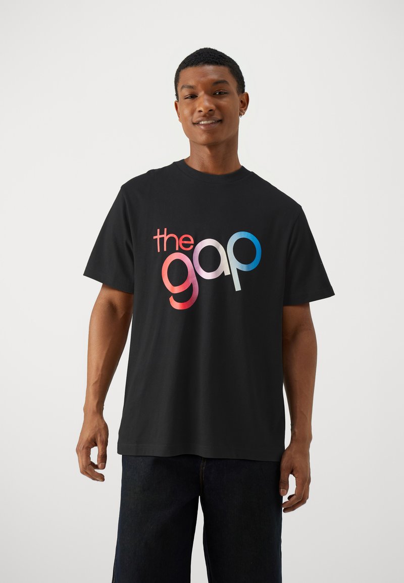 GAP CIRCLE LOGO - Camiseta estampada - black/negro - Zalando.es