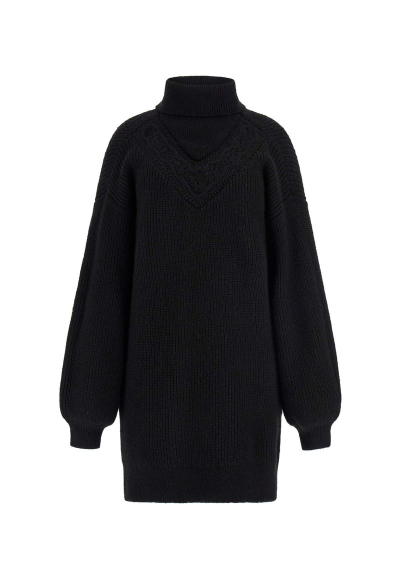 Guess KURZES - Robe pull - schwarz/noir - ZALANDO.FR