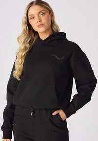 HERMAN&CO CORE MOTIVE OVERHEAD - Hoodie - black - Zalando.co.uk