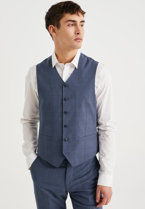 Next CHECK SUIT: WAISTCOAT - Jakkesæt veste - grey/grå - Zalando.dk