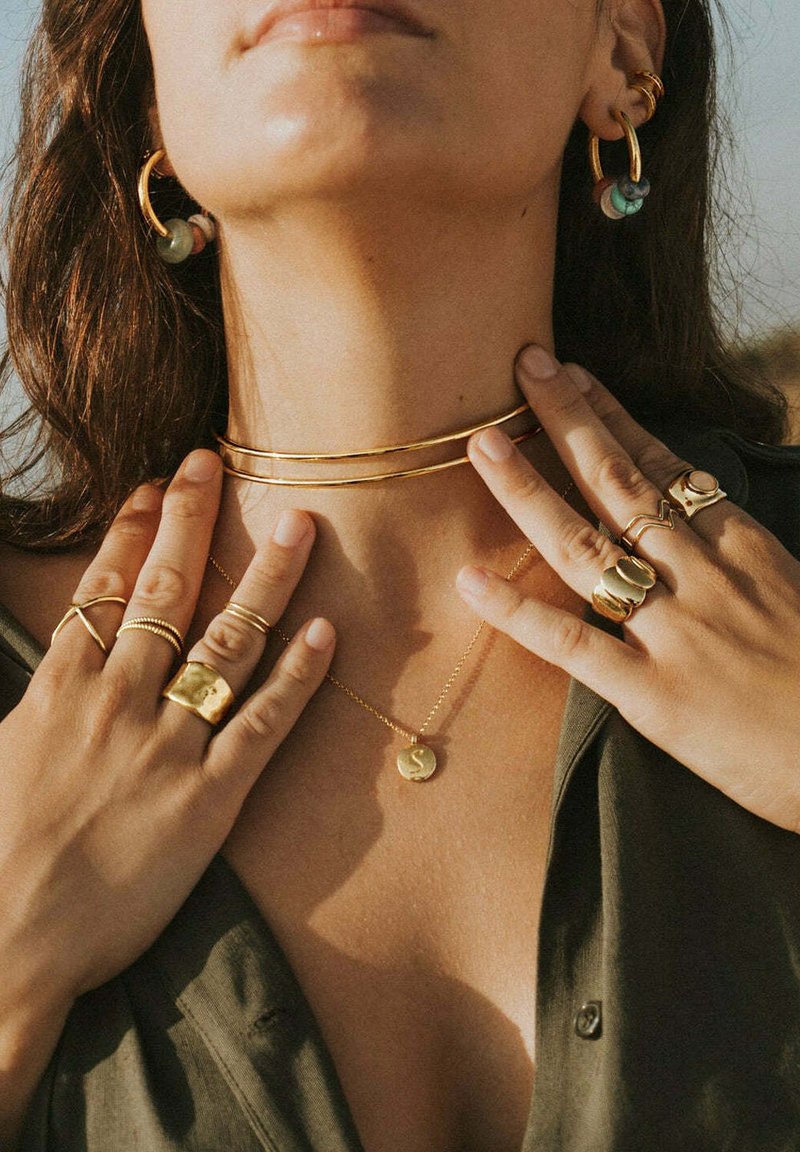 Singularu CHOKER DOUBLE RING - Ring - gold-coloured/goldfarben - Zalando.de