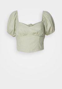 Hollister Co. RUCHED BUST - Print T-shirt - desert sage/green - Zalando ...