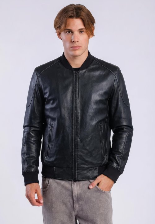 Freaky Nation RODNY - Nahkatakki - black/musta - Zalando.fi
