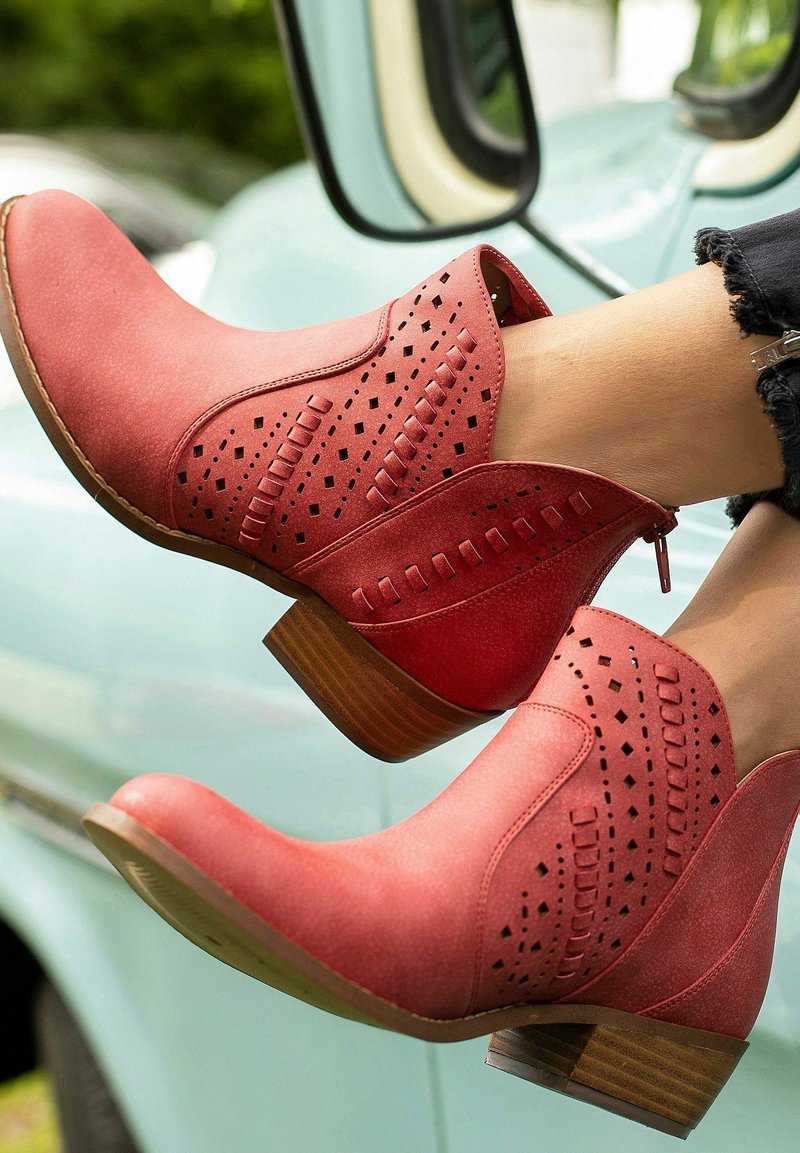 LASCANA Ankle Boot - rot - Zalando.de