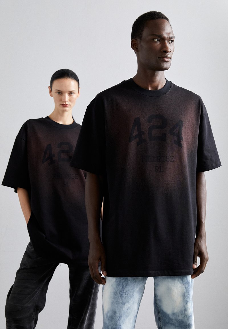 424 UNISEX - T-shirt z nadrukiem/czarny - Zalando.pl