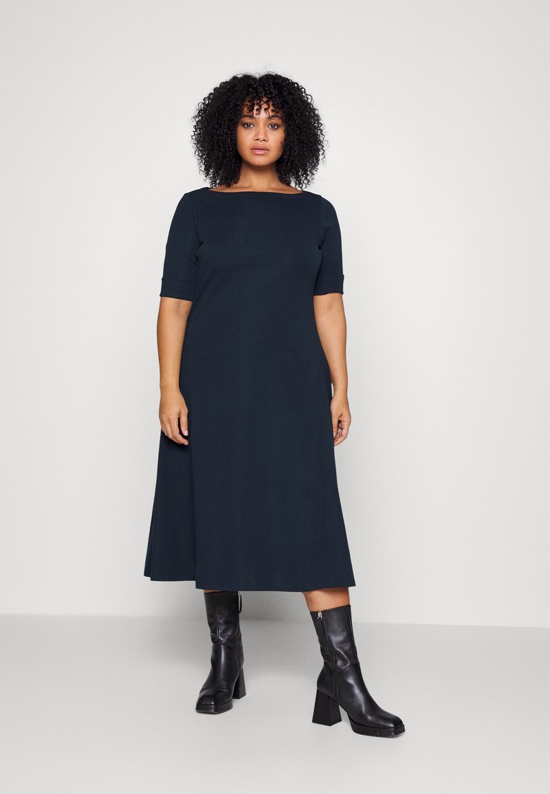 Lauren Ralph Lauren Woman MUNZIE ELBOW SLEEVE DAY DRESS - Freizeitkleid - lighthouse navy ...