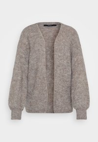 Vero Moda VMSMOOTH OPEN CARDIGAN - Strickjacke - moon rock melange ...