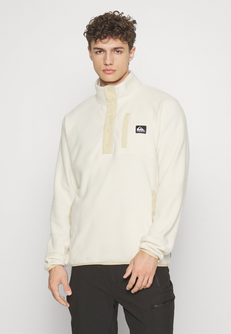 Quiksilver NO DESTINATION HALF SNAP - Fleecegenser - birch/offwhite ...