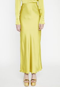 Glamorous CHARTREUSE BIAS-CUT - Maxikjol - yellow sateen/gul - Zalando.se
