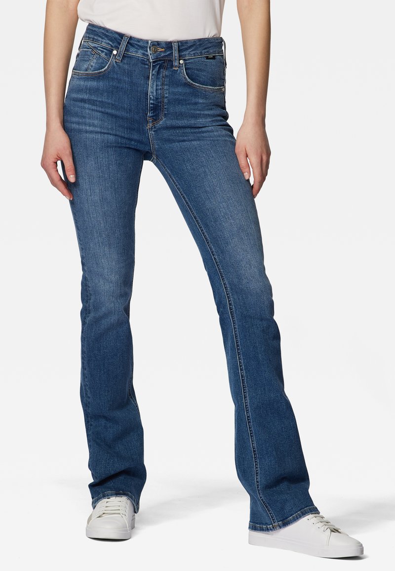 Mavi MARIA - Jeans Bootcut - mid shaded glam/blau - Zalando