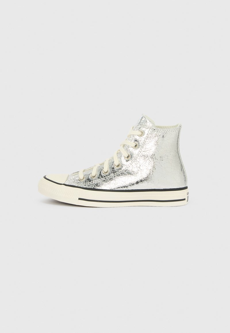 Converse CHUCK TAYLOR ALL STAR - Zapatillas altas - metallic silver ...
