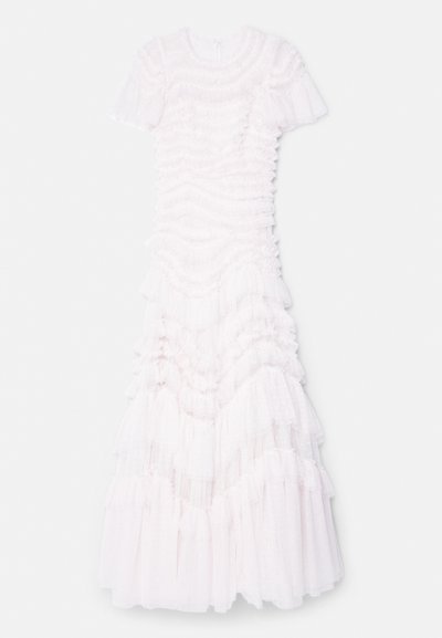 Needle & Thread WILD ROSE SHORT SLEEVE GOWN - Ballkleid - cream/peony ... Needle & Thread WILD ROSE SHORT SLEEVE GOWN - Ballkleid - cream/peony ...