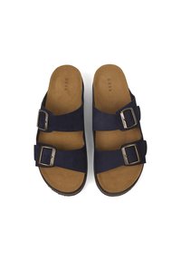 Desa DESA MAN SLIPPERS - Pantolette flach - dark brown/dunkelbraun ...