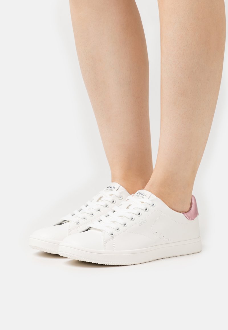 ONLY SHOES ONLSHILO - Trainers - white/light pink/white - Zalando.co.uk