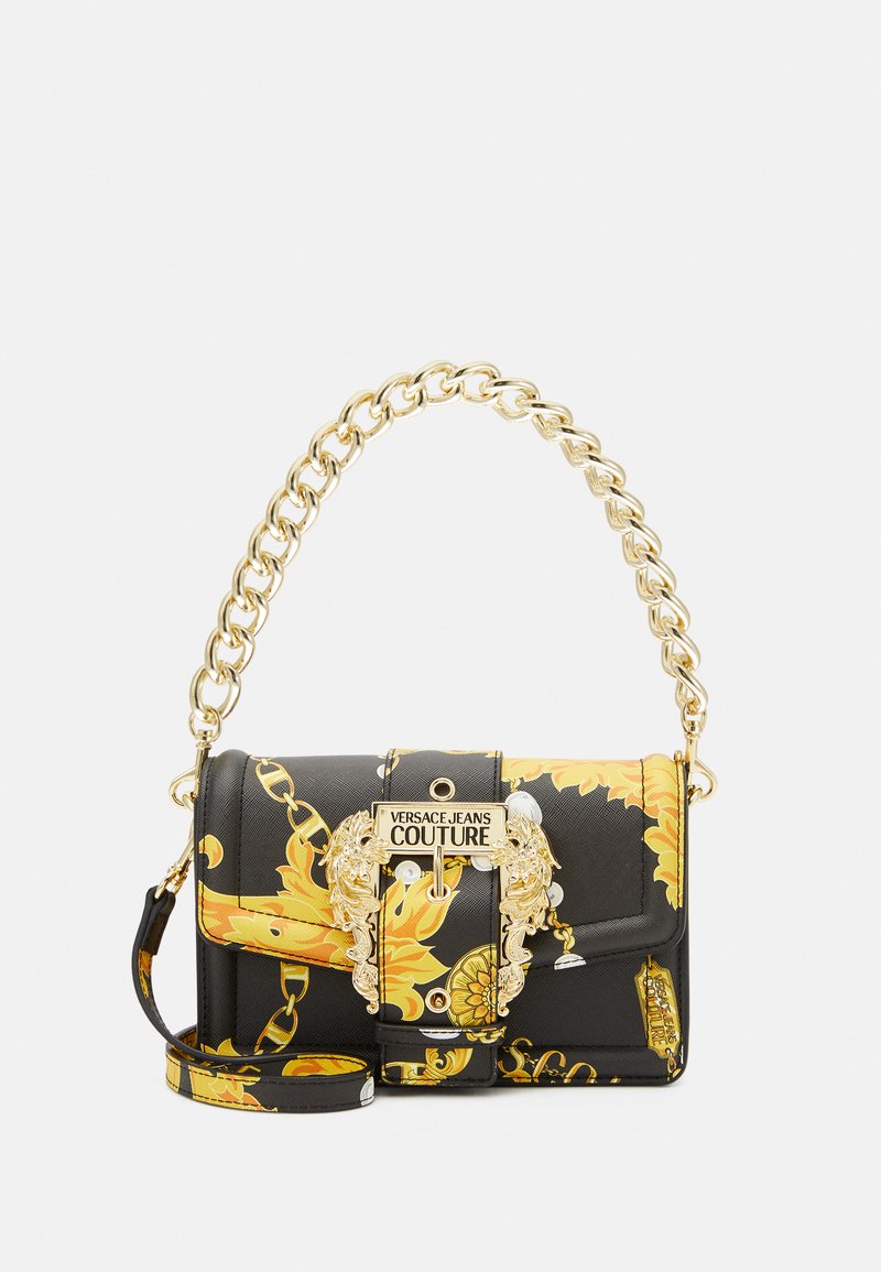 Versace Jeans Couture RANGE COUTURE BAG - Handtasche - black/gold ...