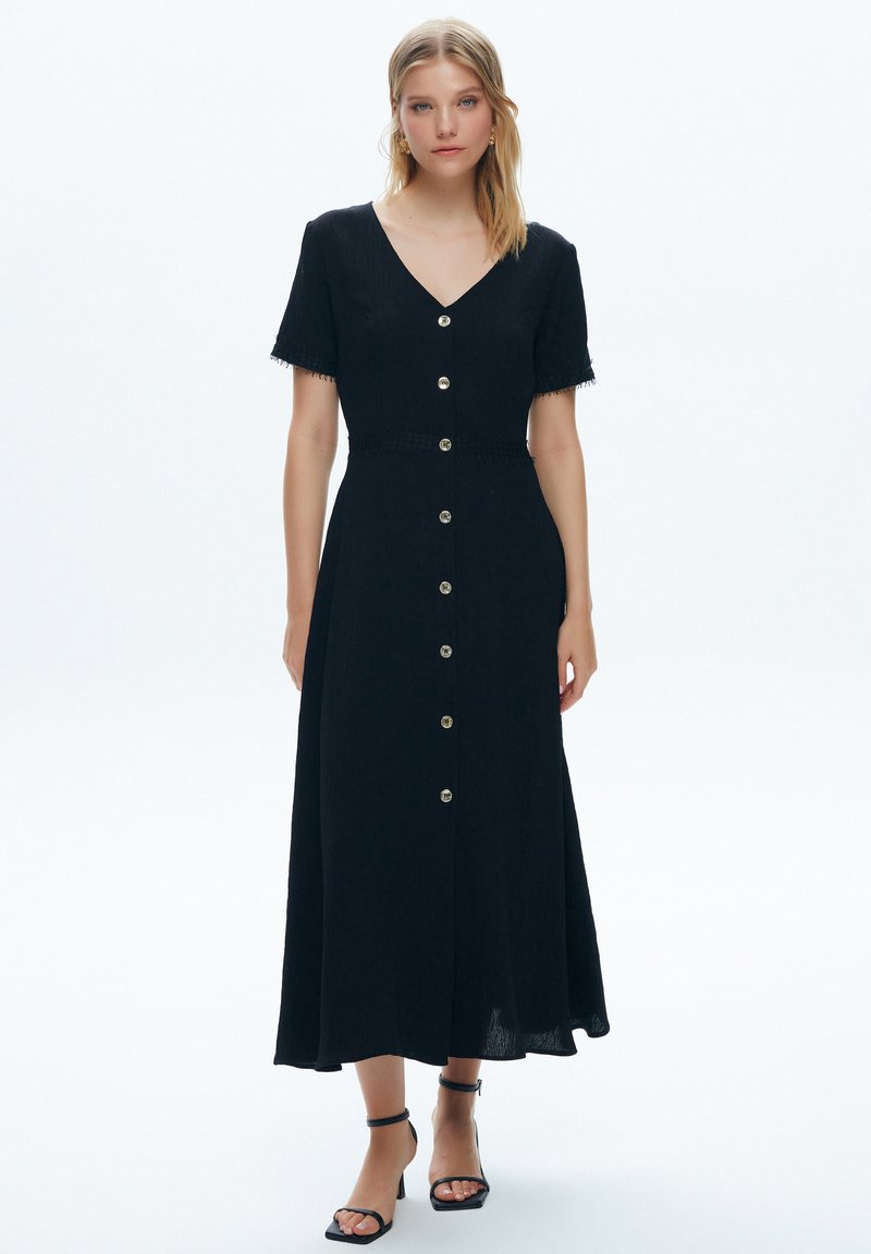 adL TAPE DETAILED LONG - Jurk - black/zwart - Zalando.nl