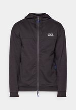 EA7 Emporio Armani NATURAL VENTUS HOODIE - Sweatjacke - black bean/schwarz - Zalando.de