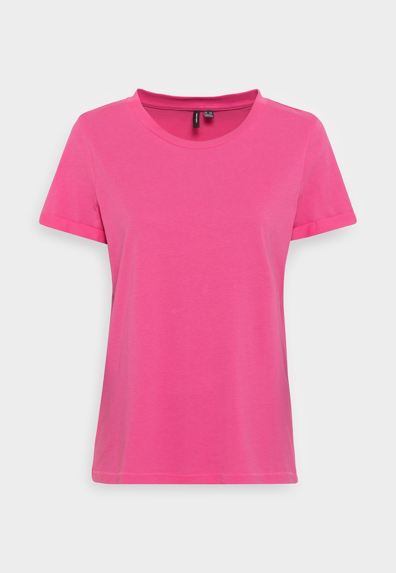 Vero Moda Tall VMPAULA - T-Shirt basic - shocking pink/pink - Zalando.at
