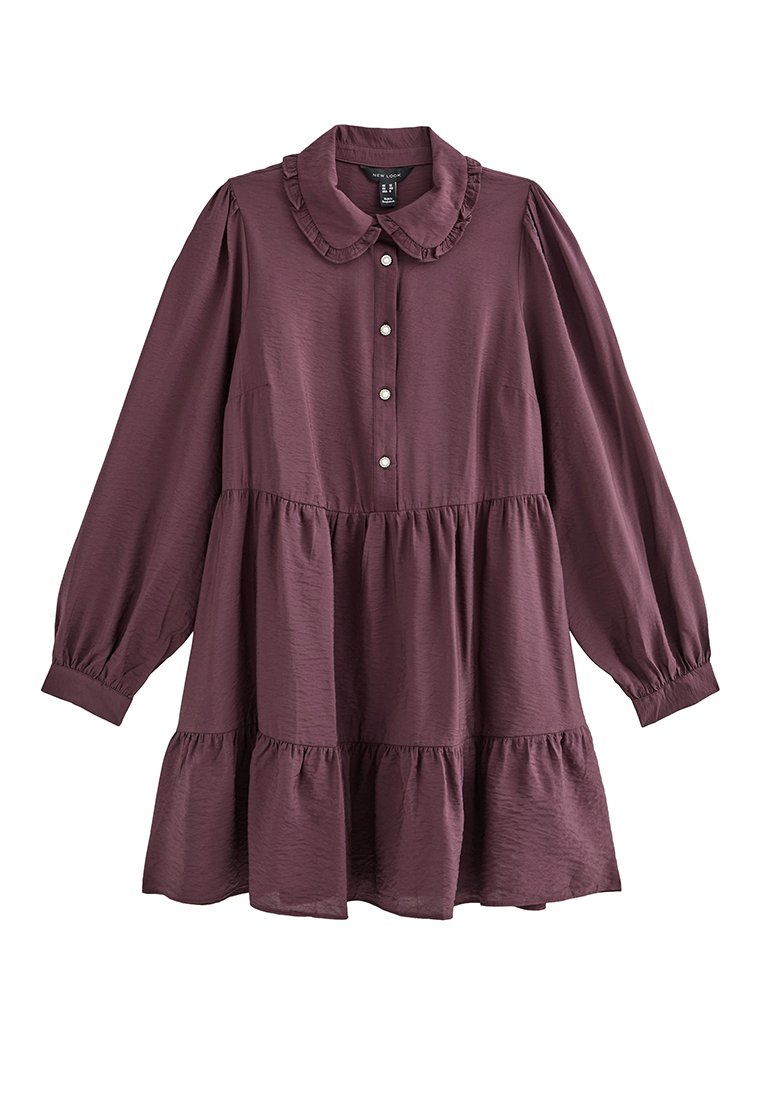 New Look TIERED MINI - Blousejurk - burgundy/paars - Zalando.nl