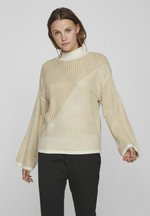 VILA Strickpullover - cornstalk/beige - Zalando.de
