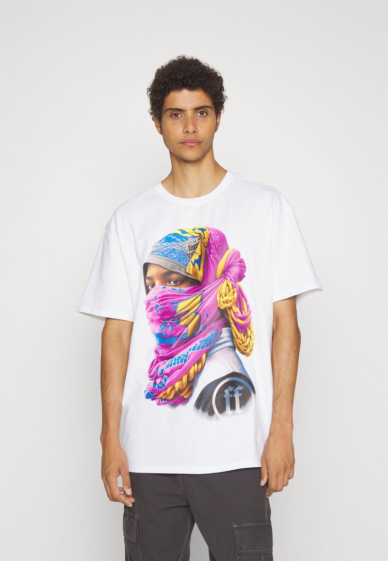 Forgotten Faces RIDER UNISEX - T-shirts print - white/hvid - Zalando.dk