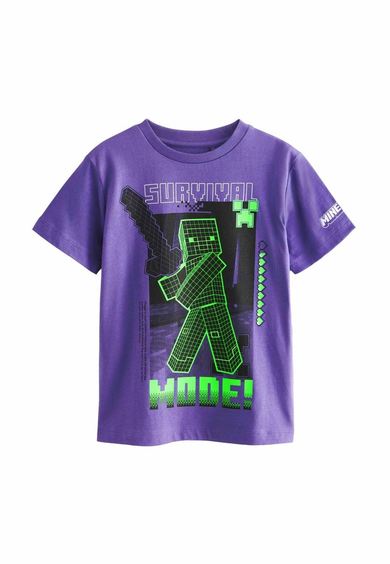 Next MINECRAFT LICENSED - T-shirts print - purple/lilla - Zalando.dk