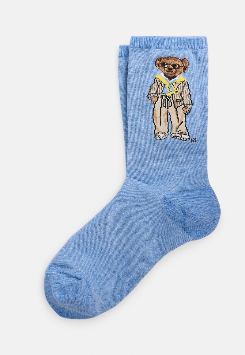Polo Ralph Lauren SPRING BEAR CREW SOCK SINGLE - Socks - pale blue ...