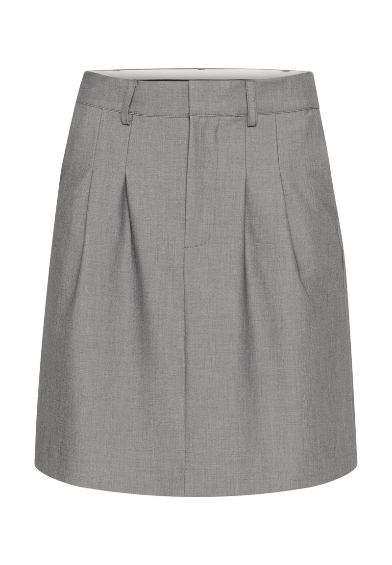 Kaffe KAREY - A-Linien-Rock - grey melange/grau - Zalando