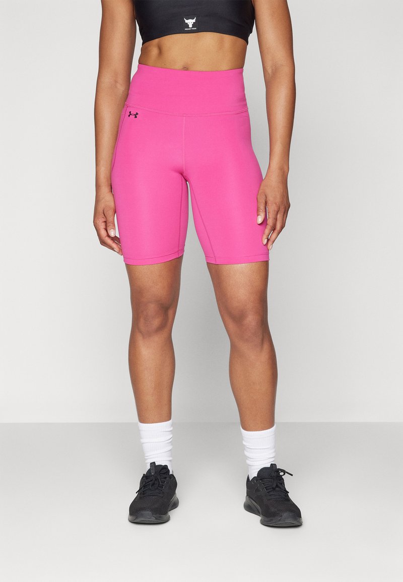 Under Armour MOTION BIKE SHORT - Legíny - astro pink/black/ružová - Zalando.sk